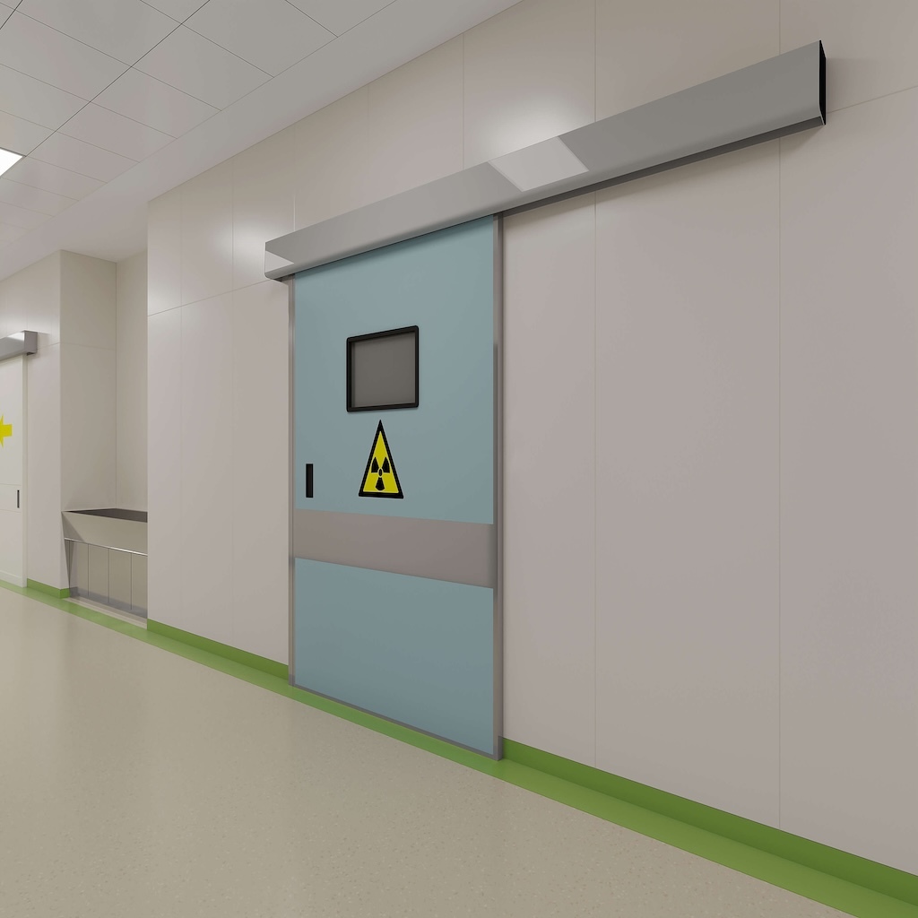 GMP Compliant X Ray Room Door Automatic Sliding Radiation Protection ...