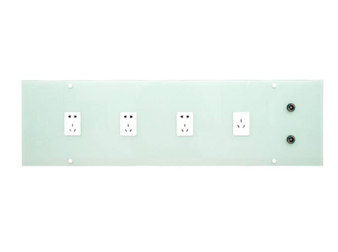 RoHS Certified Electrical Outlet Box Plastic Outlet Power Box With 4 ...