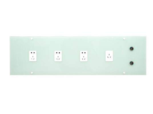RoHS Certified Electrical Outlet Box Plastic Outlet Power Box With 4 ...